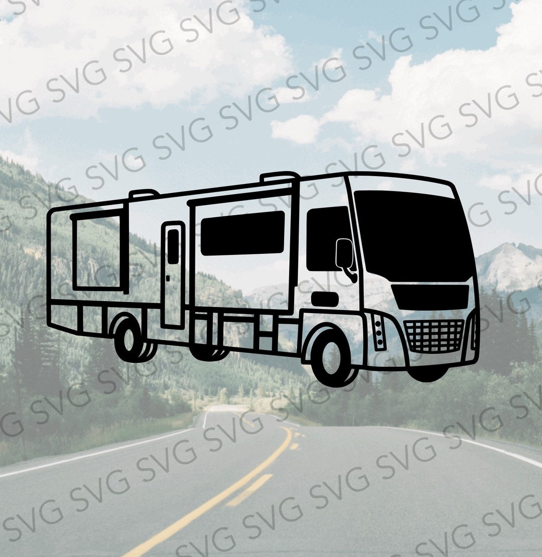 Class A SVG, Class A Camper, Camping Class A SVG, Motorhome SVG, Camper ...