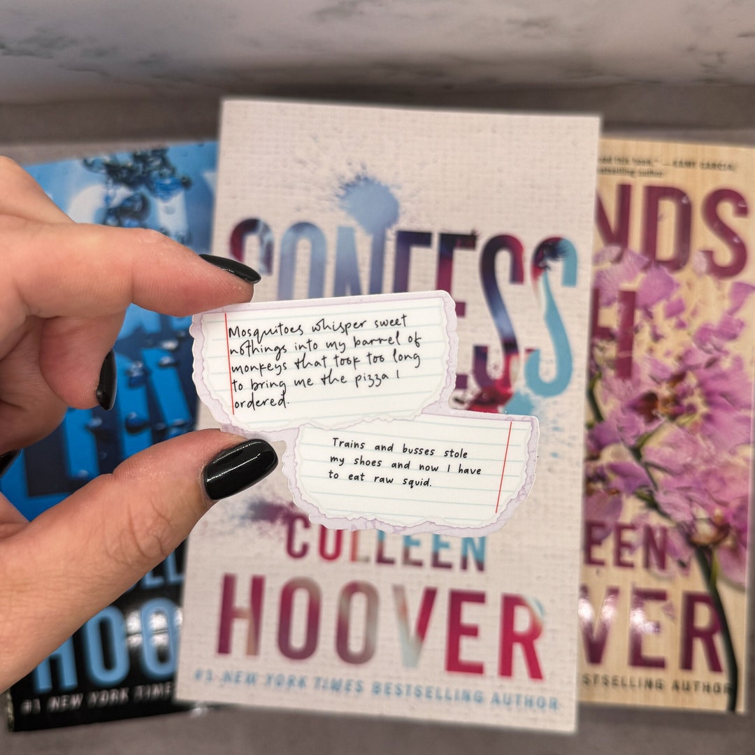 Too Late Sticker, Colleen Hoover Books Sticker, Coho Sticker, Colleen ...