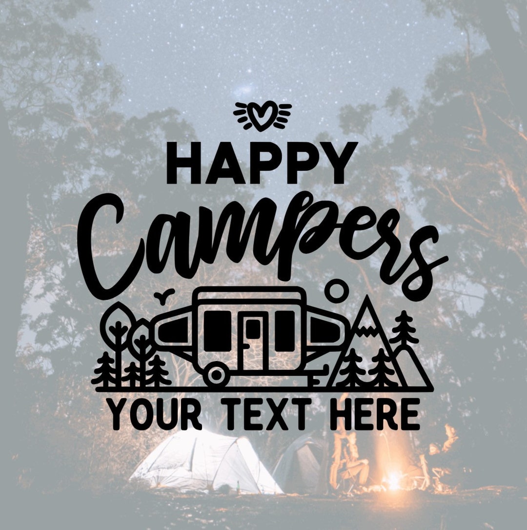 Pop up Camper Decal, Personalized Pop up Camper, Vinyl Decal ...