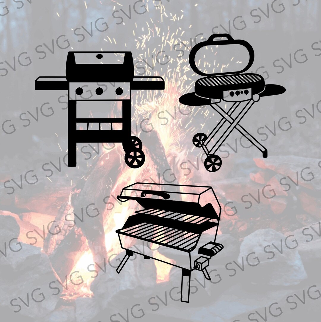BBQ Grill SVG Bundle, Barbeque SVG, Bbq Svg, Svg for Camping, Camping ...