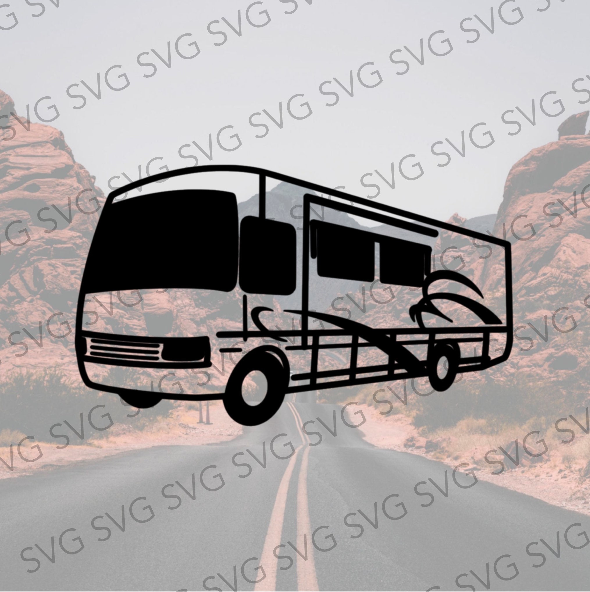 Class A SVG, Motorhome SVG, Class A Camper, Camper SVG, Camper Cut File ...