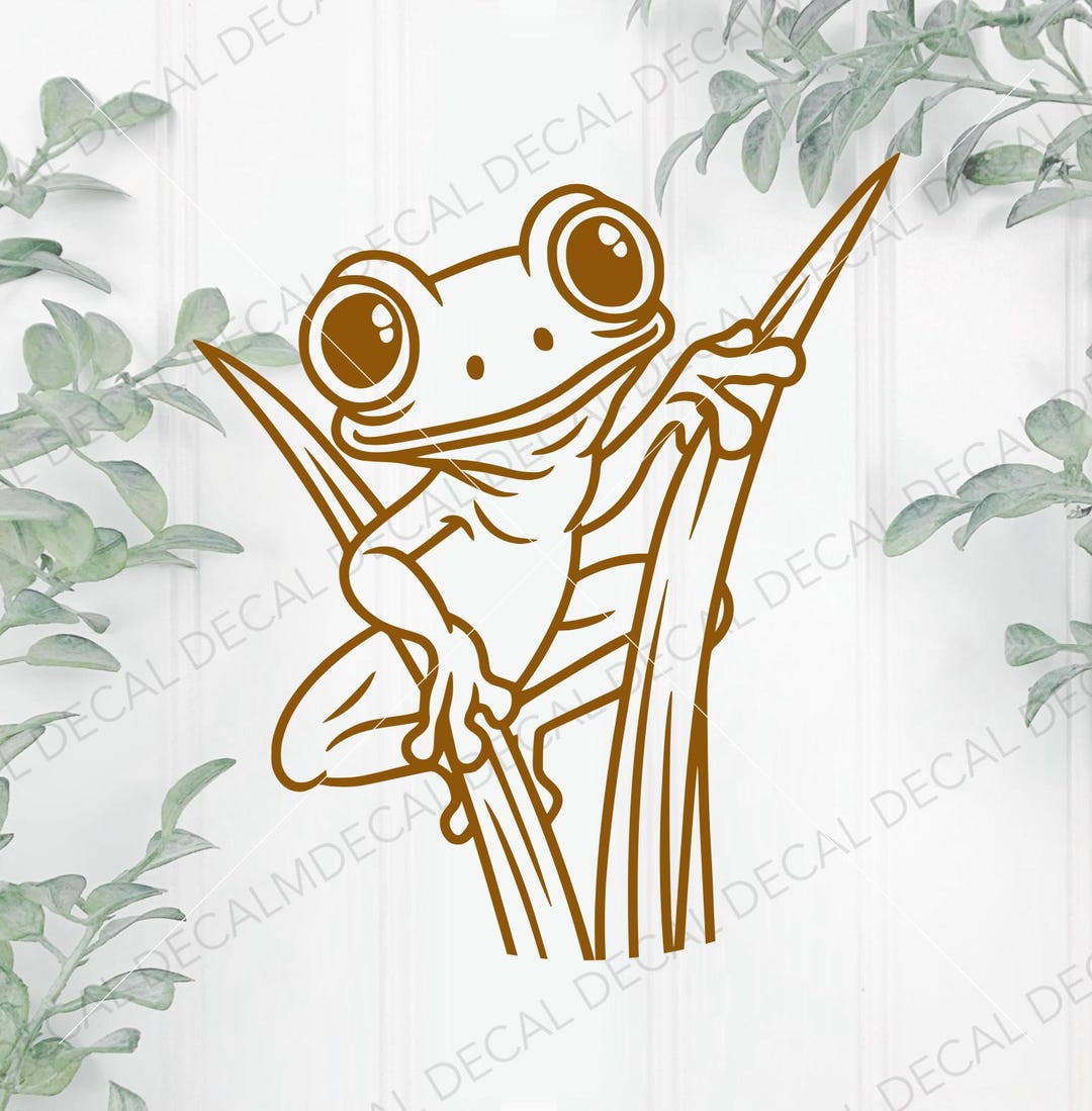 Frog Car Decal - Etsy