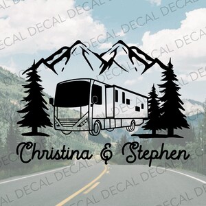 Personalized Class A Camper Decal, Class A With Names, Decal for Class ...