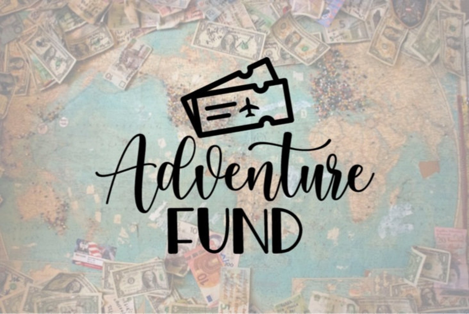 Adventure Fund Decal Money Jar Decal Saving Decal Vacation | Etsy