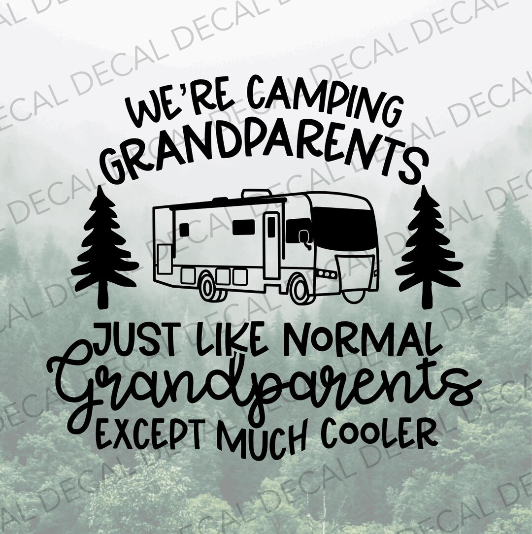 Camping Grandparents RV Decal, Motorhome Decal, Decal for Class A ...