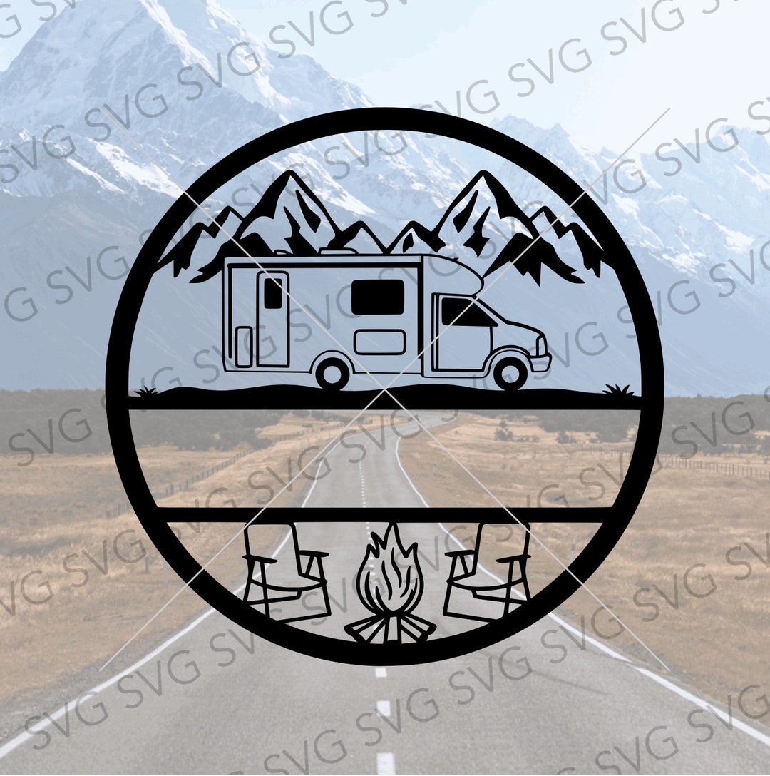 B Plus Motorhome SVG, Motorhome SVG, Camper Svg, Camper Cut File ...