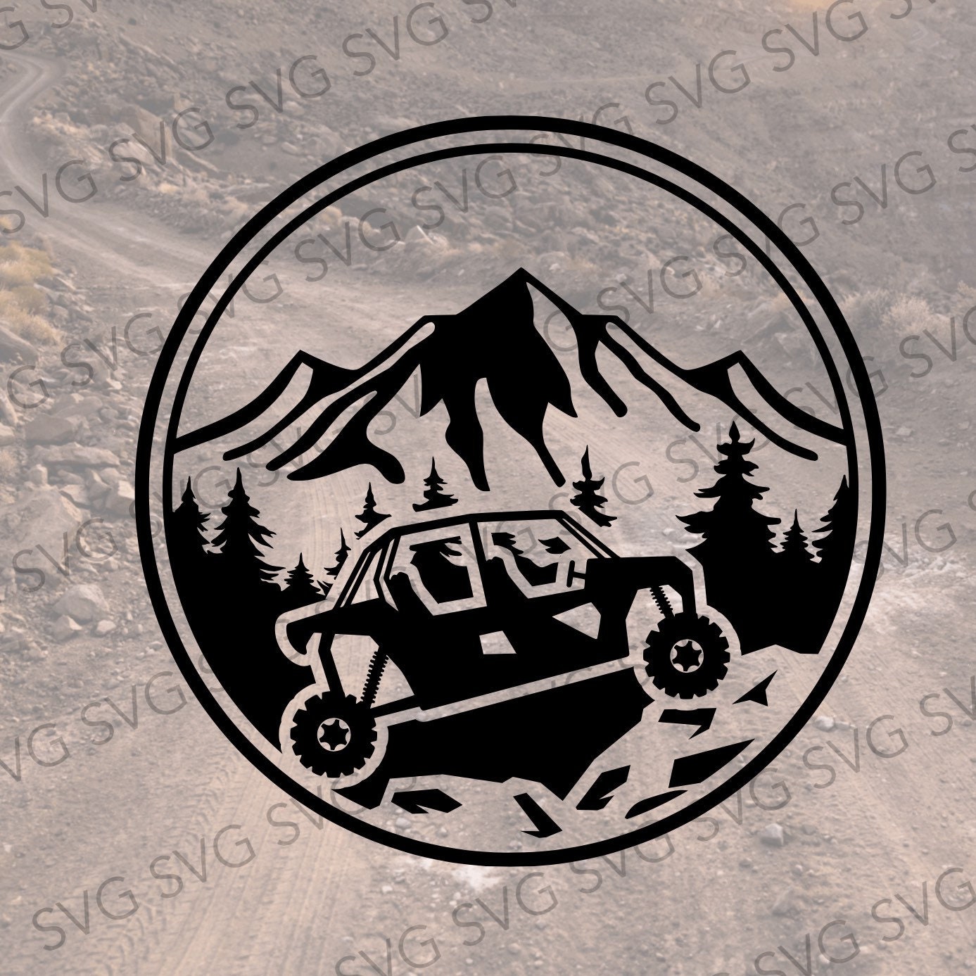 Side by Side SVG 2 Seater Side by Side Offroading Vehicle | Etsy