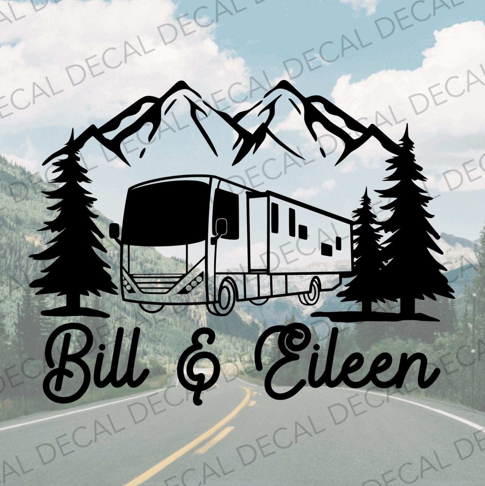 Personalized Class A Camper Decal Class A With Names Decal - Etsy