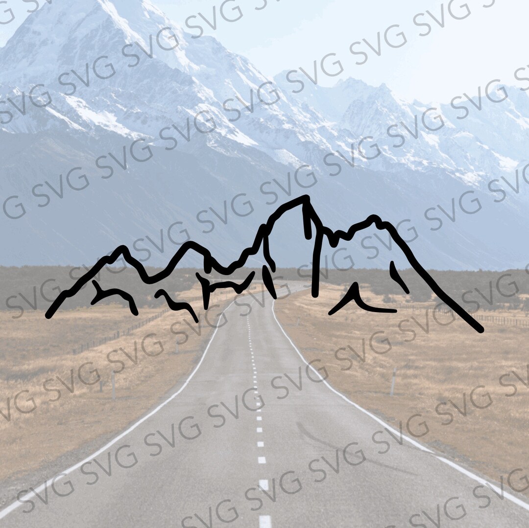 Grand Teton SVG, Teton Mountain Range SVG, Grand Teton Cut File ...