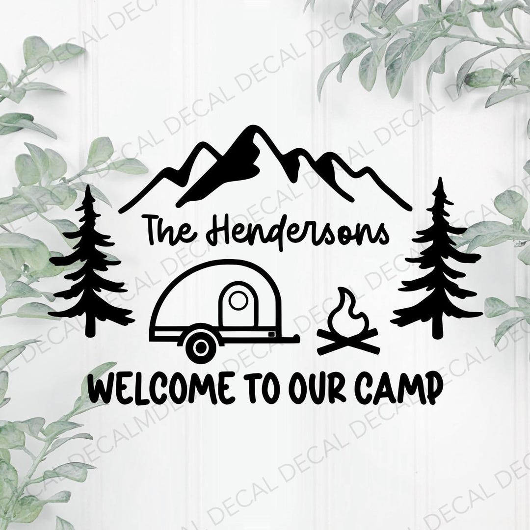 Personalized Teardrop Decal, Personalized Camper Decal, Rver Decal ...