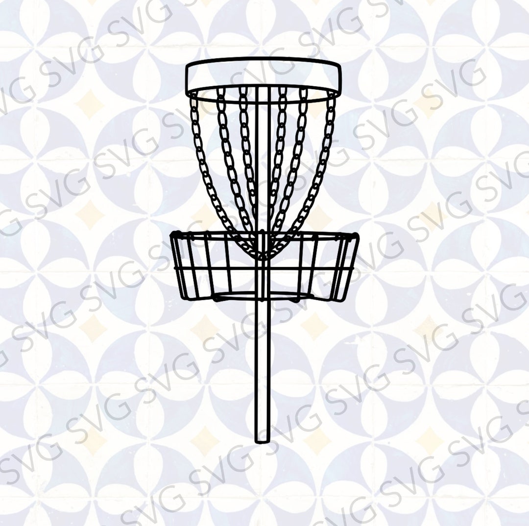 Disc Golf SVG, Disc Golf Basket SVG, Disc Golf Cut File - Etsy