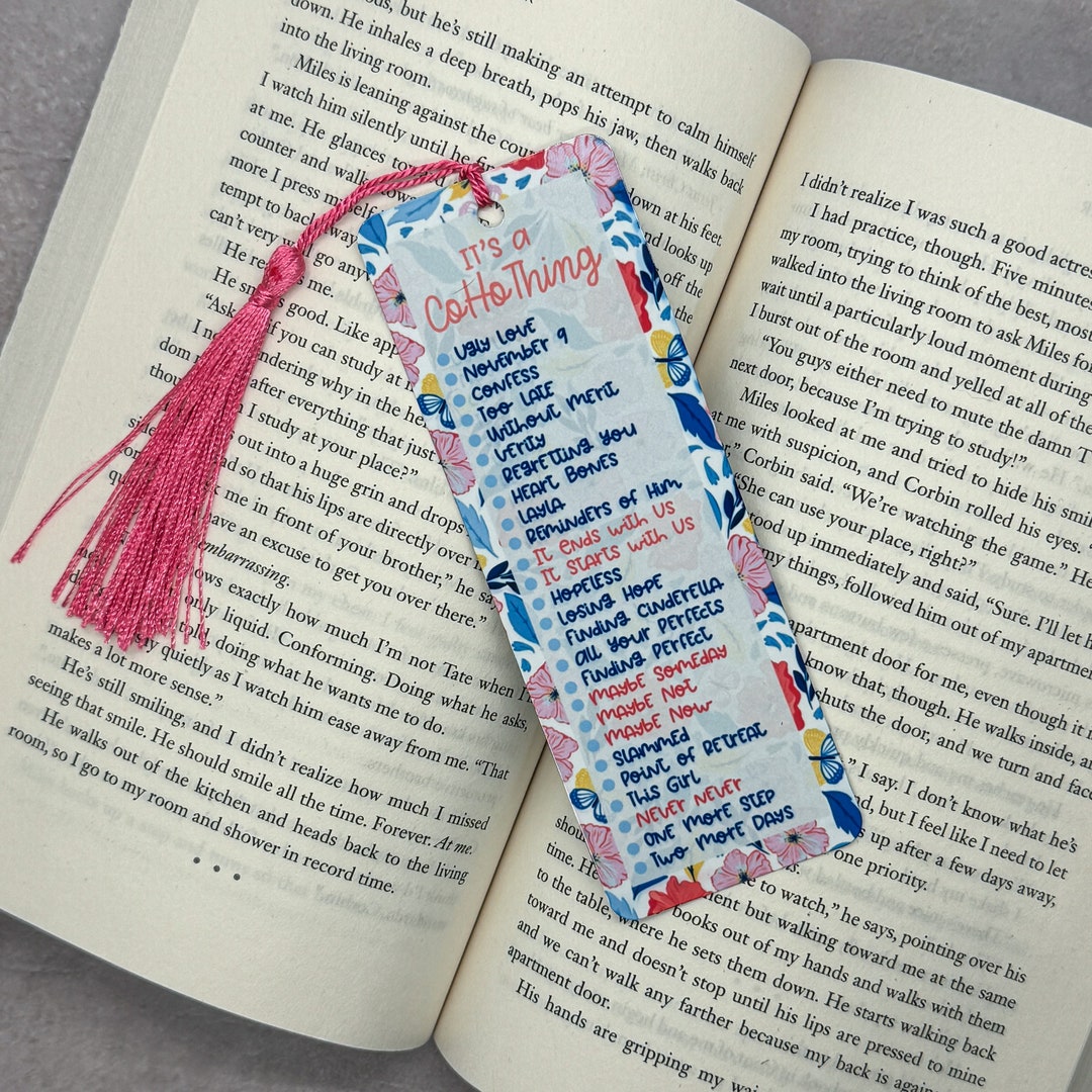 Coho Bookmark Tropical, Colleen Hoover Reading List, Coho Obsessed ...