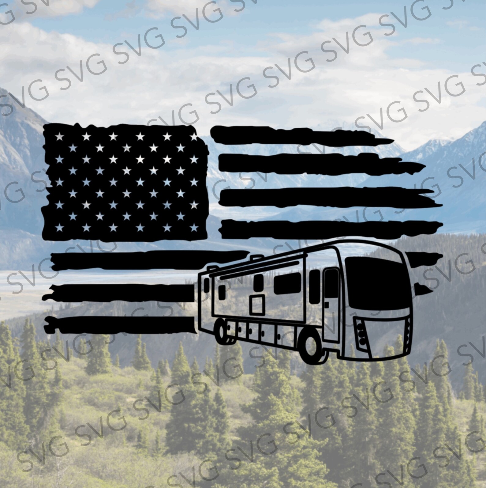 Class A Flag SVG Class A Camper Patriotic Class A SVG - Etsy