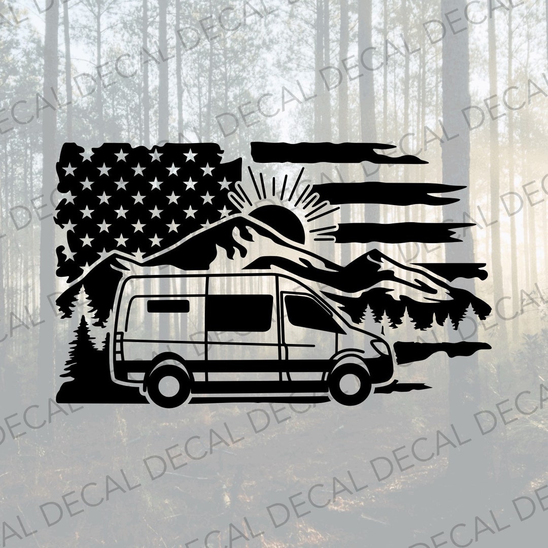 Van Life Decal, Full Time Van Life, Vanlife, Van Decal, Traveler Decal ...