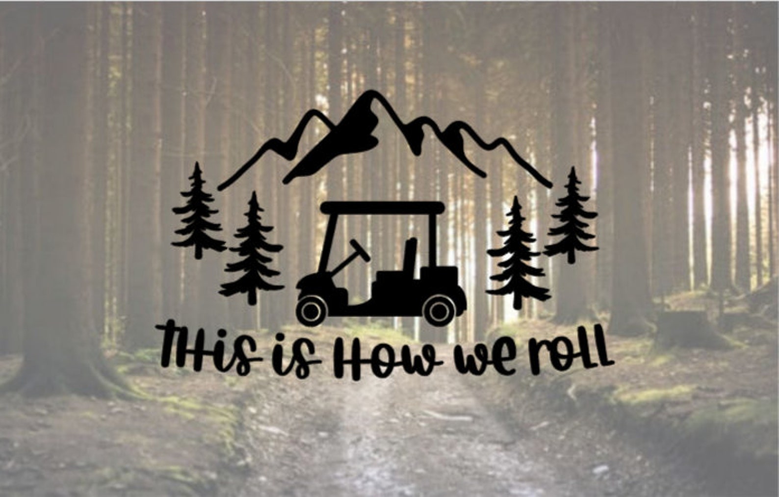 This is How We Roll Golf Cart Decal, Decal for Golf Cart, Sticker for ...