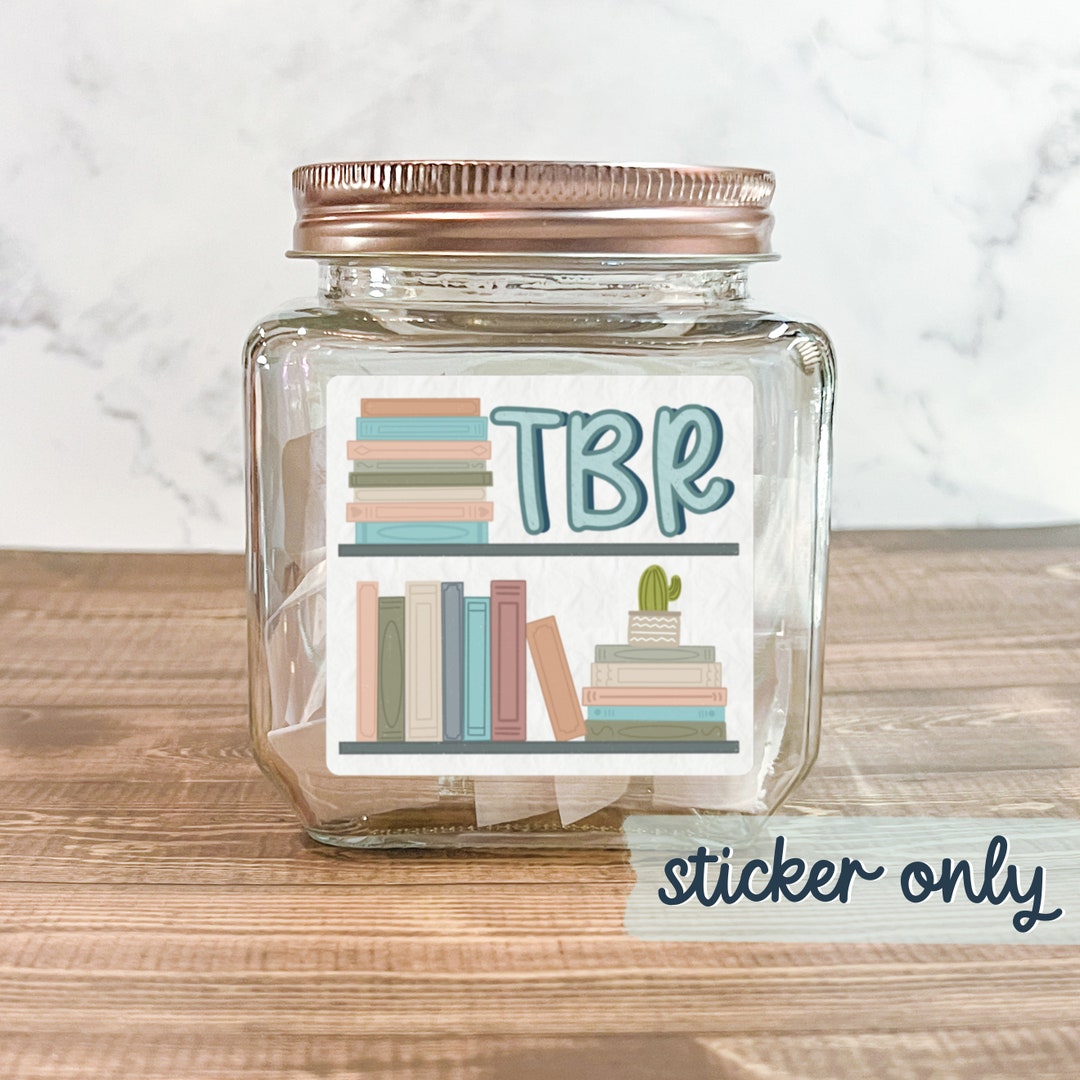 TBR Jar Sticker, to Be Read, Book Lover, Reader Gift, Reading Cart ...