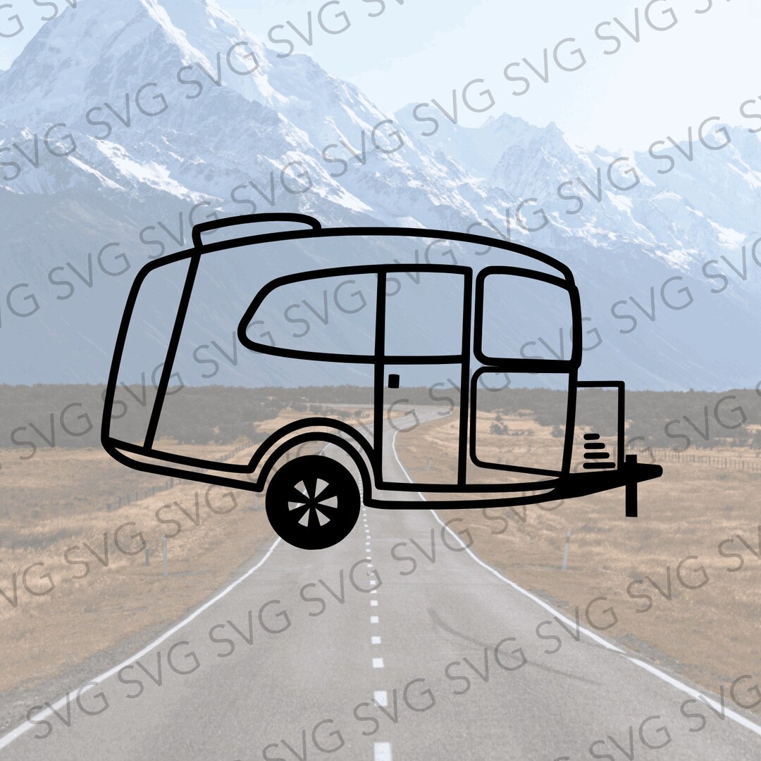 Trailer SVG, Travel Trailer, Mini Camper SVG, Camper SVG, Camper Cut ...
