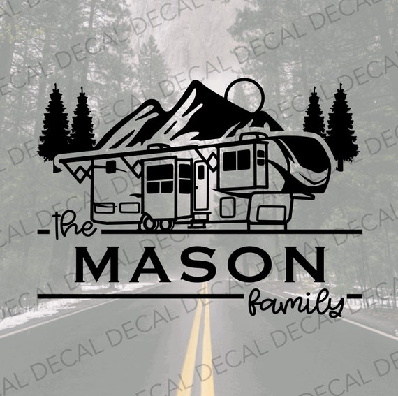 Personalized Fifth Wheel Decal Personalized Camper Decal - Etsy