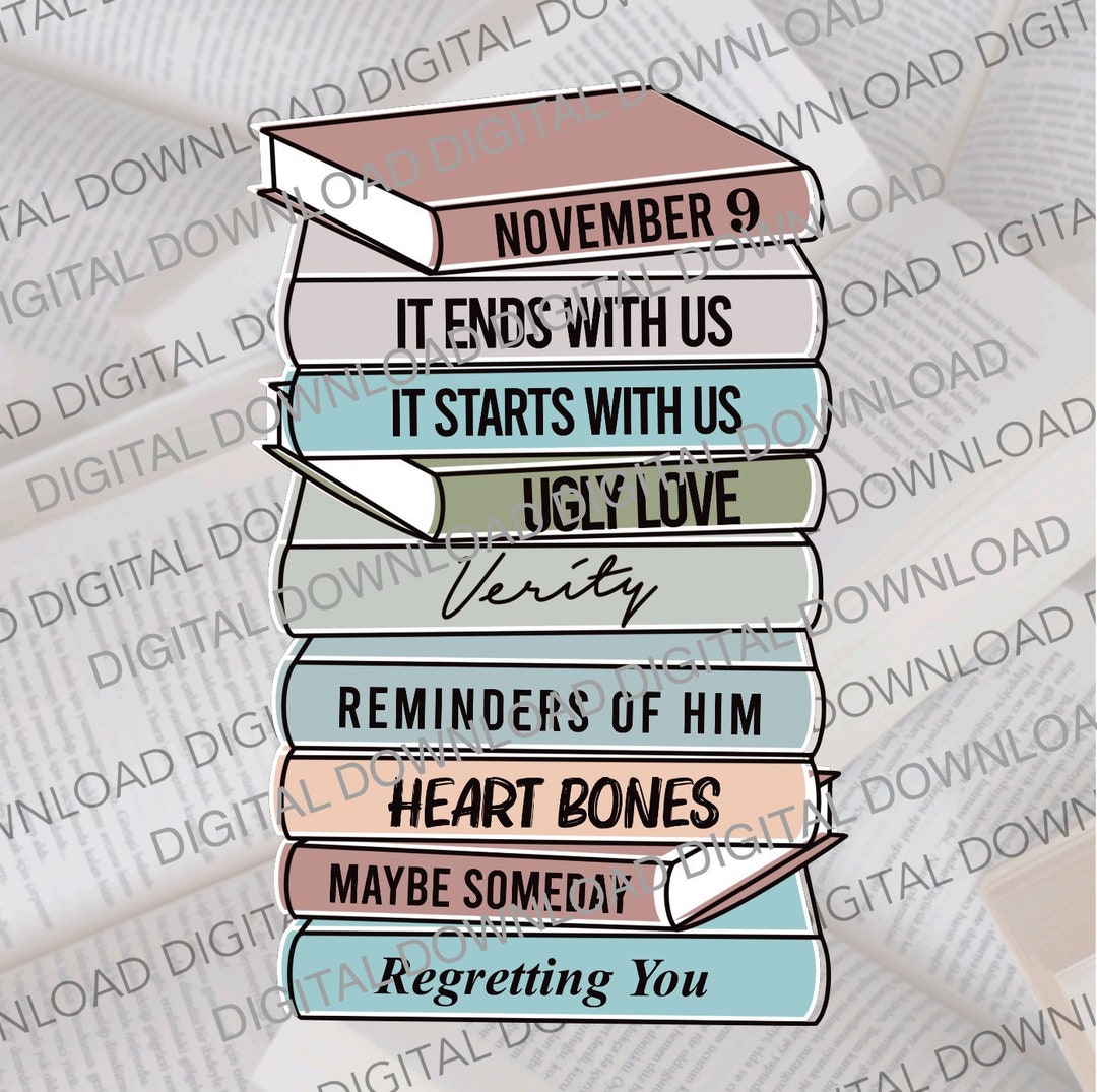 Coho Sublimation, Coho Book Stack, Coho Graphic, Colleen Hoover ...