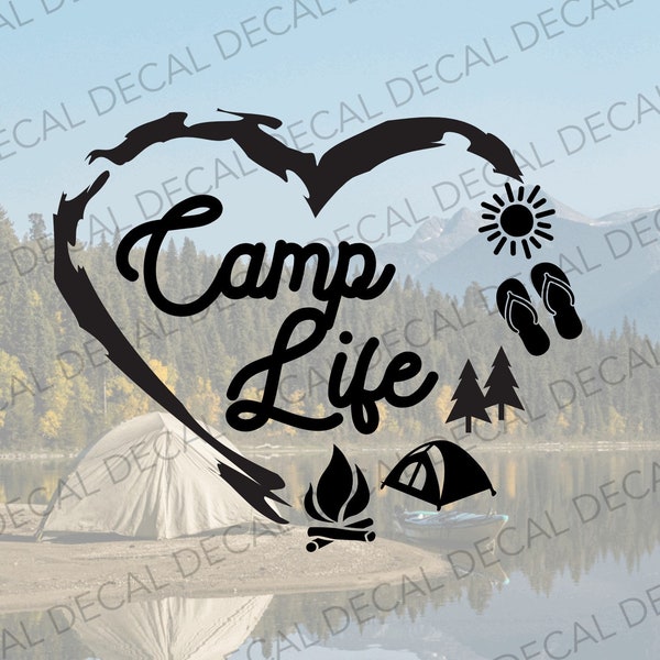 Camp Life Decal - Etsy