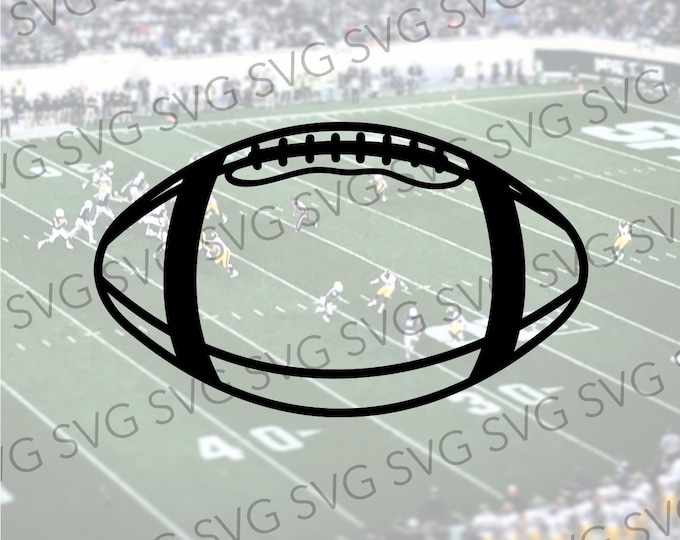 Football Outline SVG Cut File - Etsy Canada