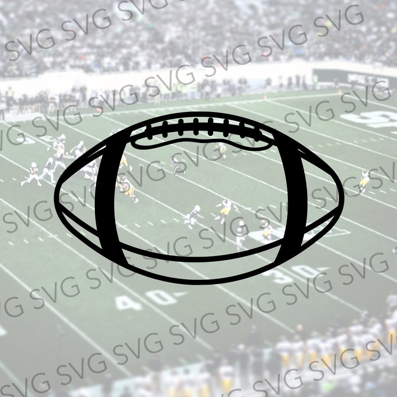 Football Outline Svg - Etsy