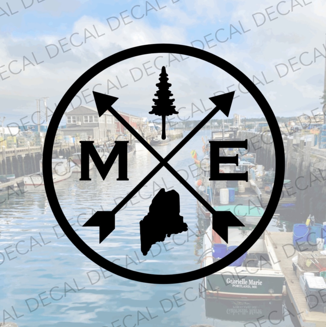 Maine Decal, Maine Home Decal, Car Decal, Maine Sticker, Maine Pride ...