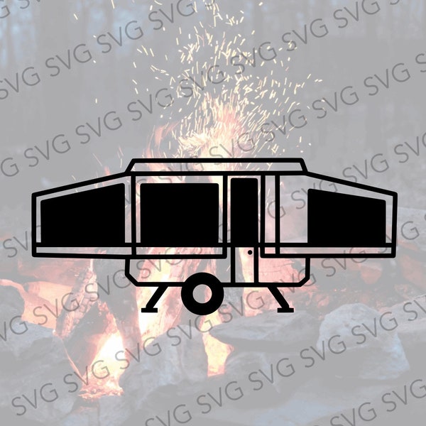 Pop up Camper Svg - Etsy