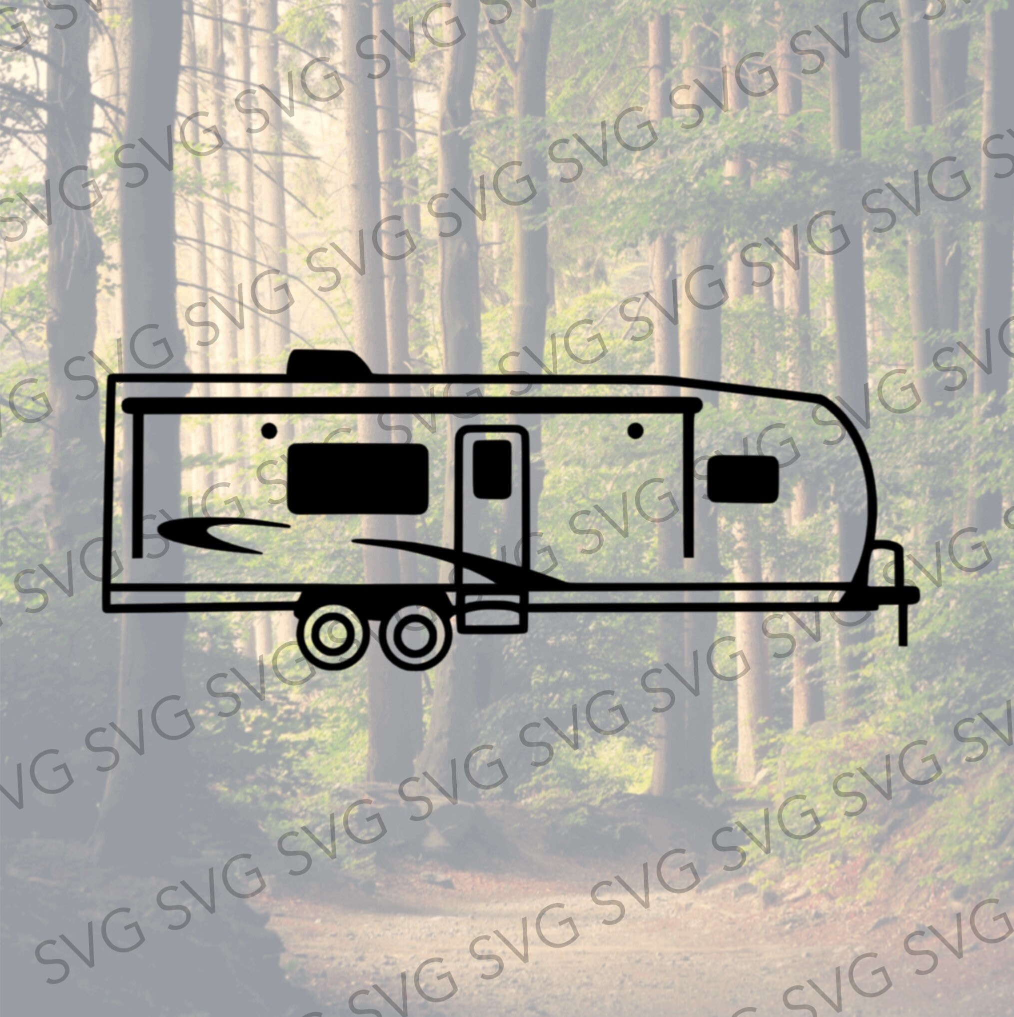 Travel Trailer SVG, Camper Trailer, Camper SVG, Camper Cut File, Camper ...