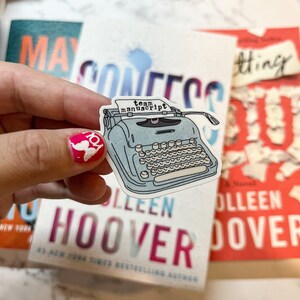 Team Manuscript Verity Sticker Colleen Hoover Book Sticker - Etsy