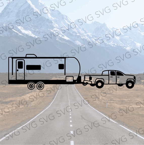 Lkw-Zuganhänger SVG Reiseanhänger SVG Camper SVG Camper - Etsy.de