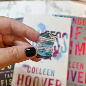 Colleen Hoover Books Pin, Coho Book Stack, Coho Pin, Coho Lapel Pin ...