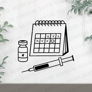 Infertility Svg, IVF Svg, Needle and Vial SVG - Etsy