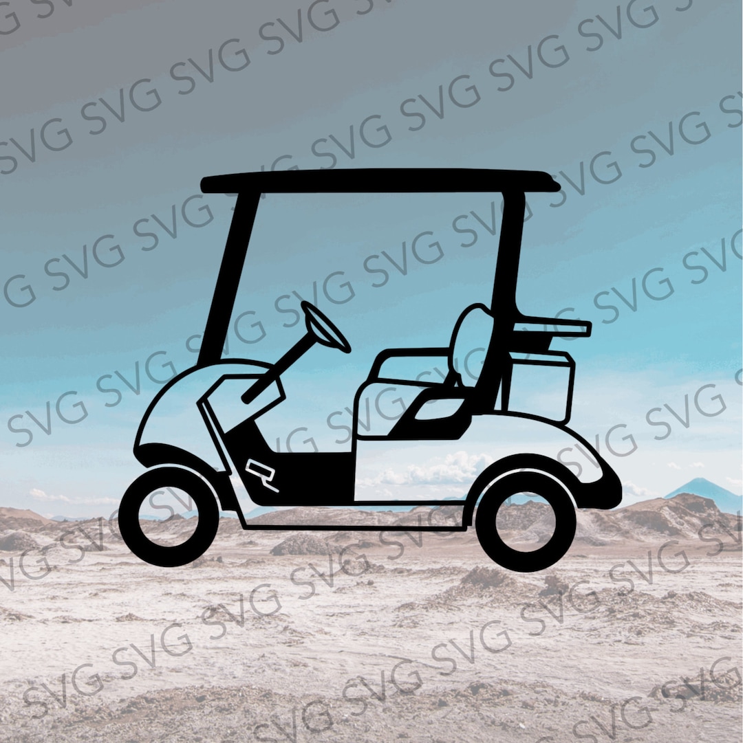 Golf Cart Svg - Etsy