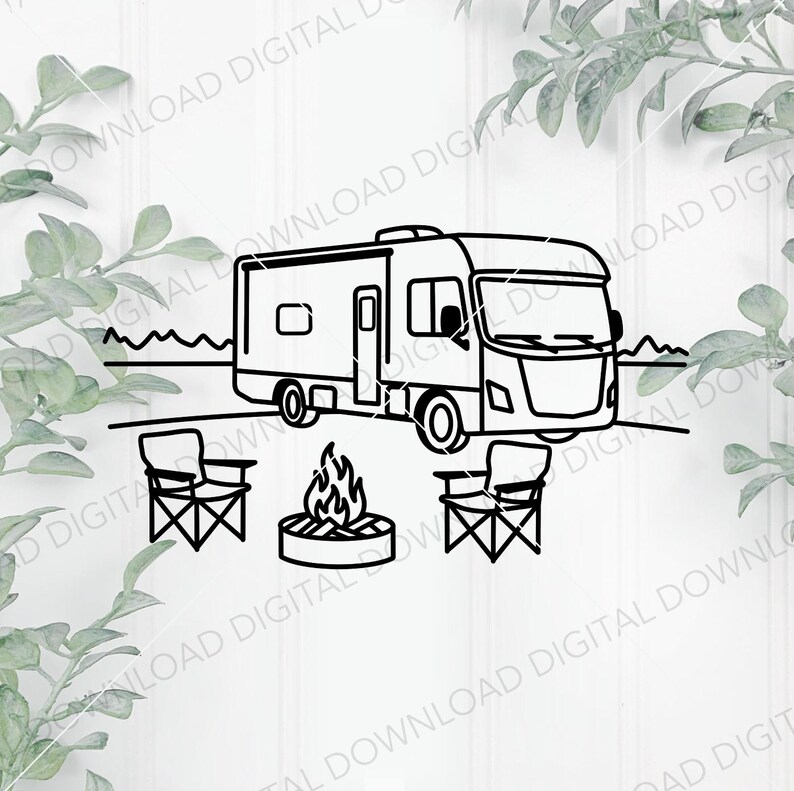 Class A SVG and PNG, Class A Camper, Motorhome SVG, Camper Svg, Camper ...
