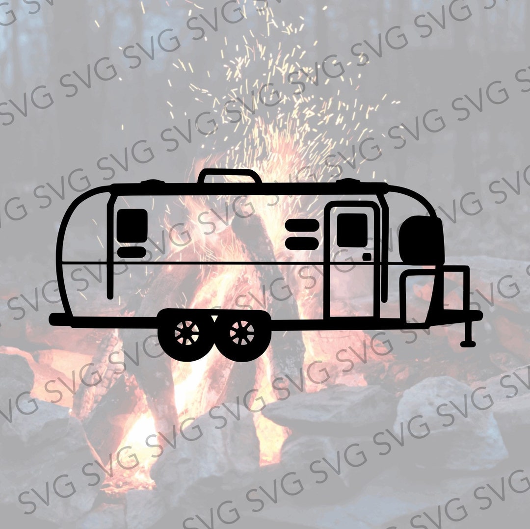 Trailer SVG, Travel Trailer, Camper SVG, Camper Cut File, Camper ...