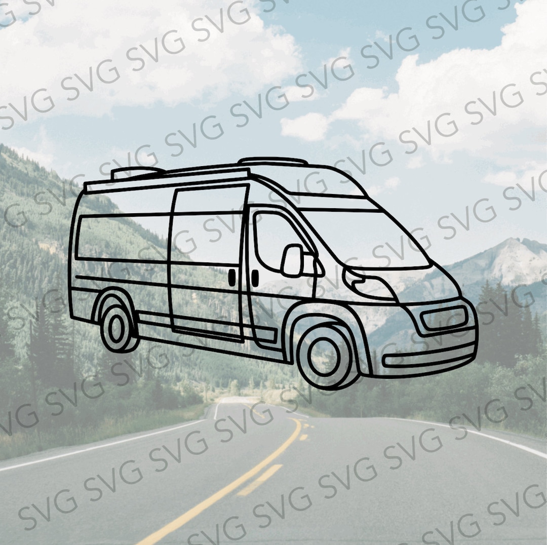 Camper Van SVG, Class B SVG, Camper Cut File, Van Camper Cutting File ...