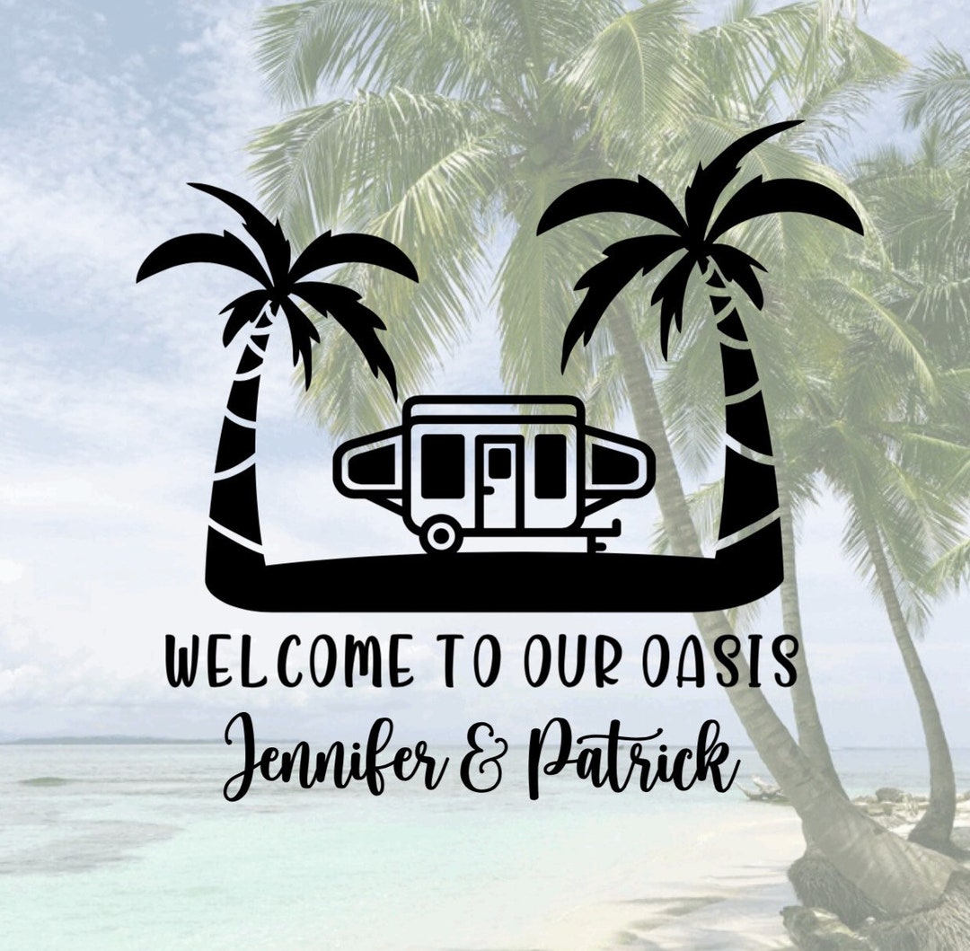 Personalized Pop up Camper Decal, Personalized Camper Decal, Rver Decal ...
