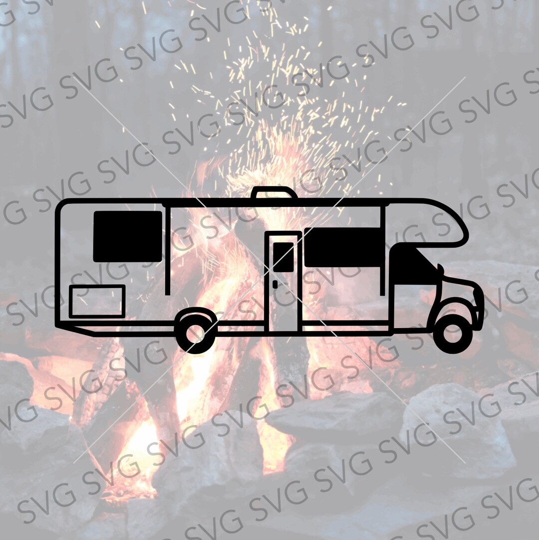 Class C SVG, Motorhomesvg, Small Class C Png, Camper SVG, Camper Cut ...