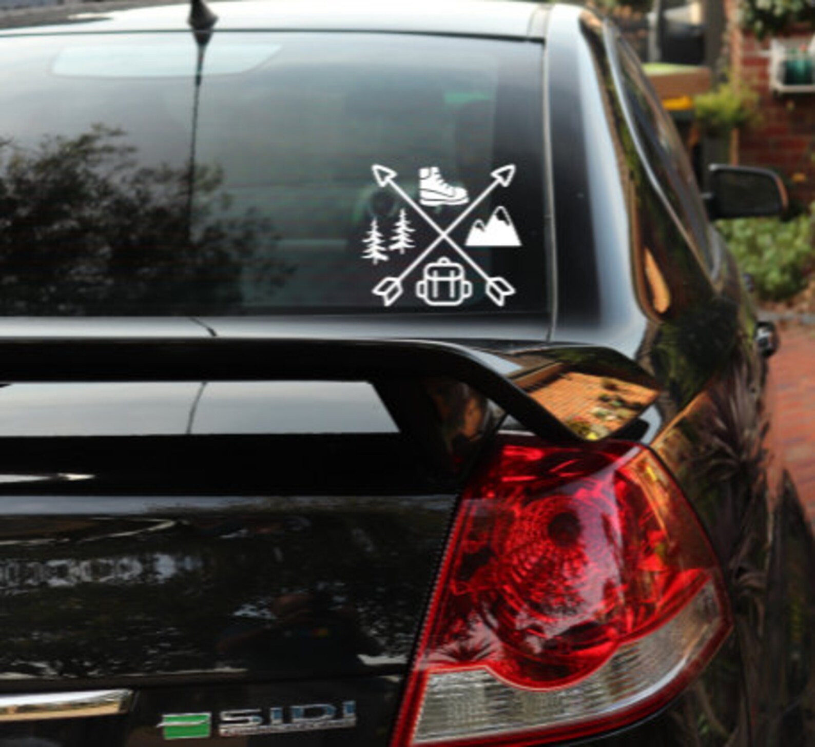 Hiker Decal Hiking Decal Vinyl Decal Hiker Sticker Happy - Etsy