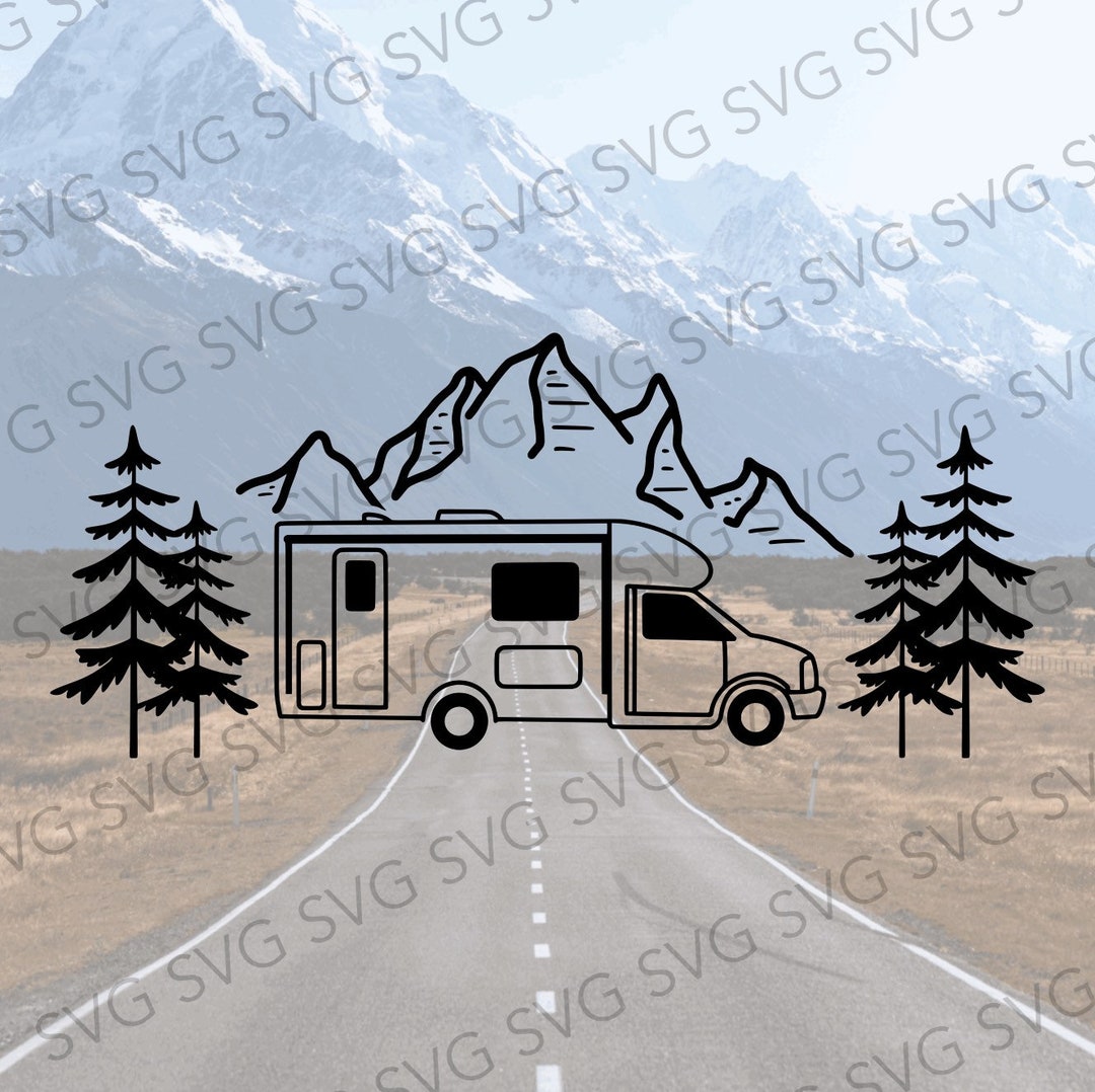 B Plus Motorhome SVG, B+ Svg, Class B Motorhome, Motorhome Cut File, B+ ...