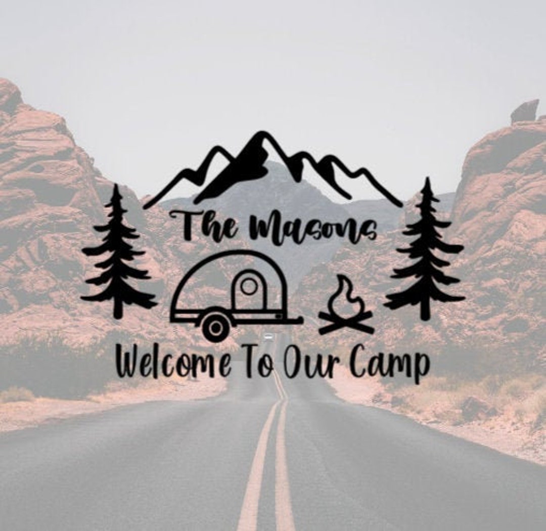 Personalized Teardrop Decal, Personalized Camper Decal, Rver Decal ...