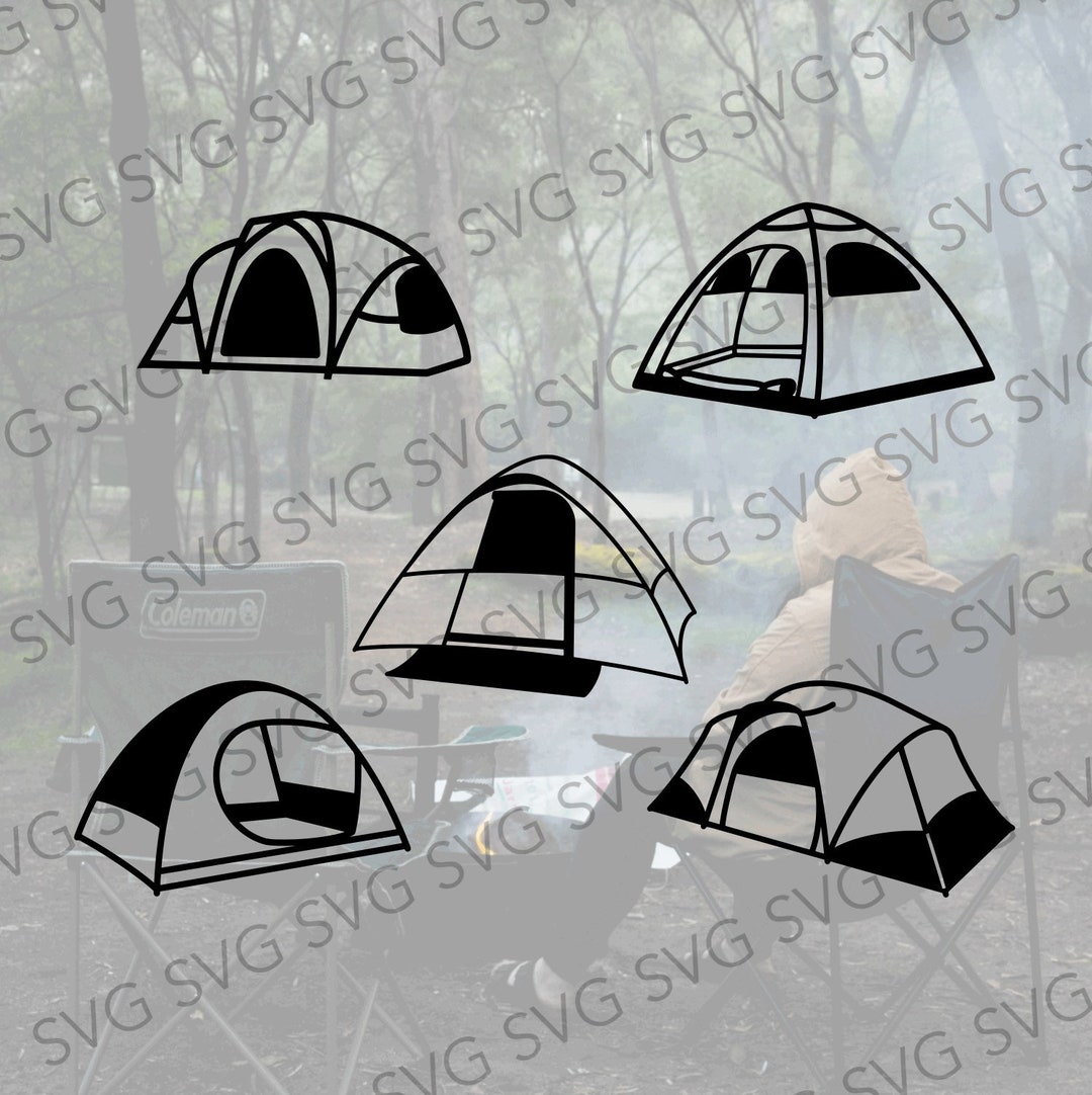 Camping Tent SVG Bundle, Camping SVG, Tent Cut Files, Tent Camping ...