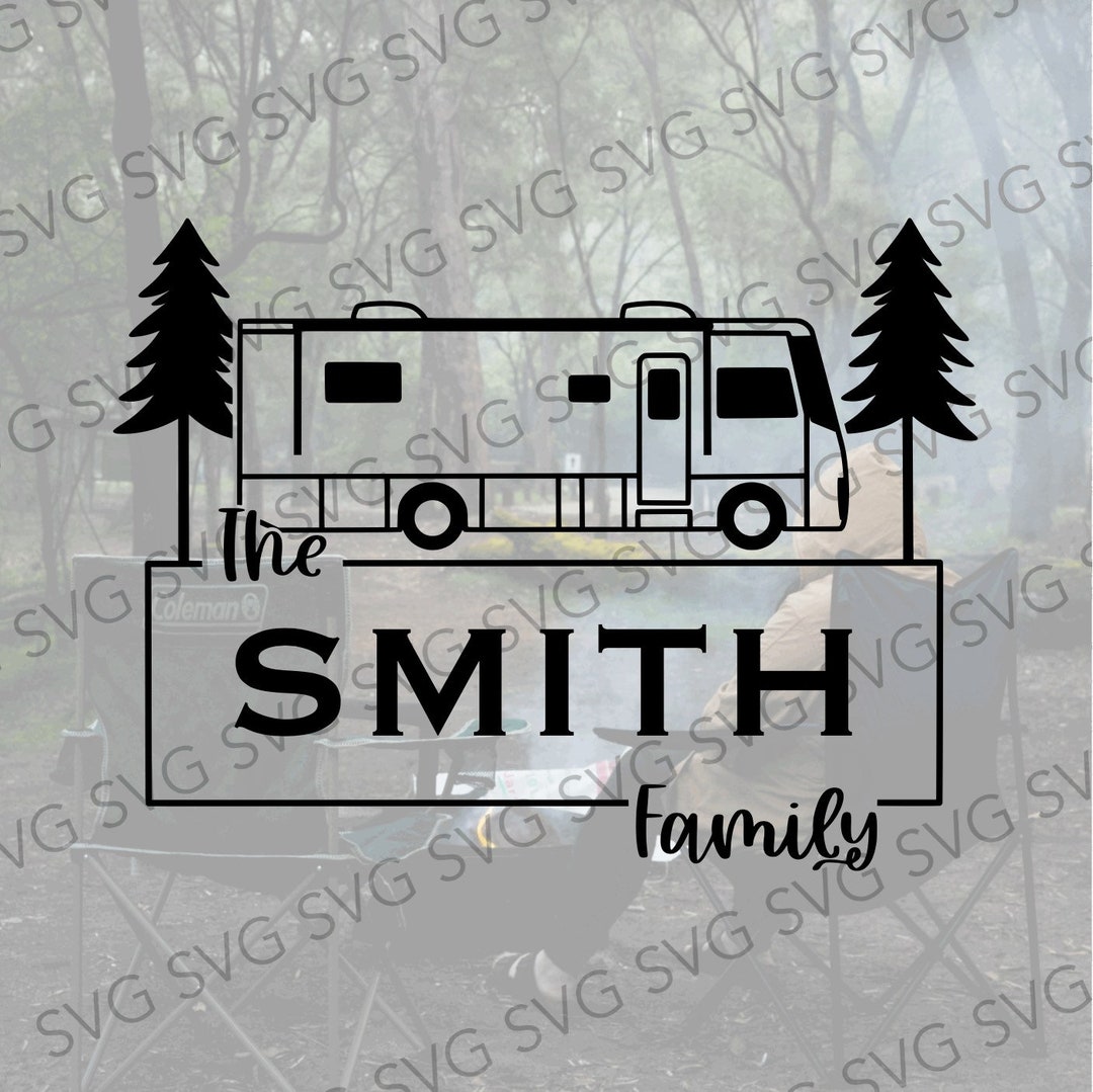 Motorhome SVG, Class A SVG, Camper SVG, Camper Cut File, Camper Cutting ...