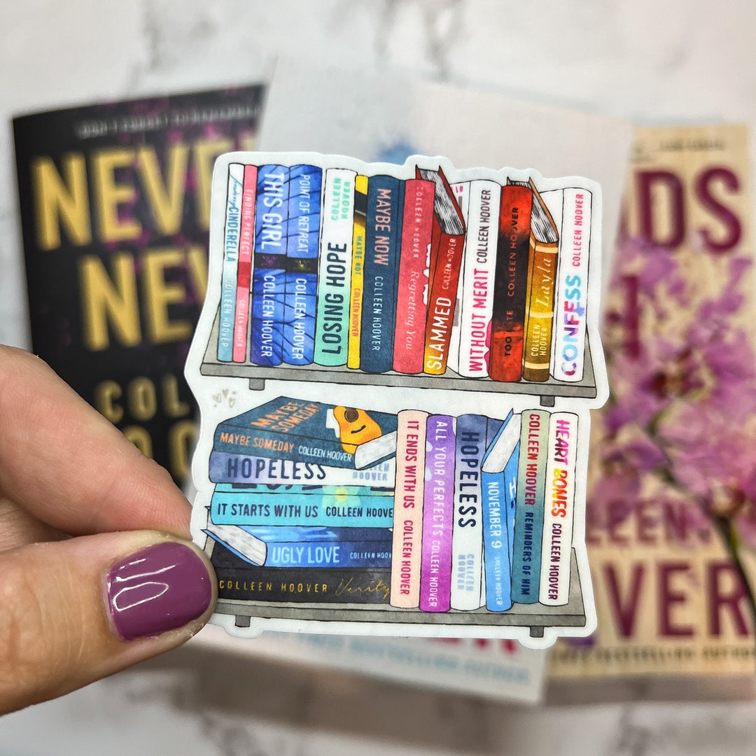 Colleen Hoover Book Shelf Sticker, Coho Book Stack, Coho Sticker, Coho ...