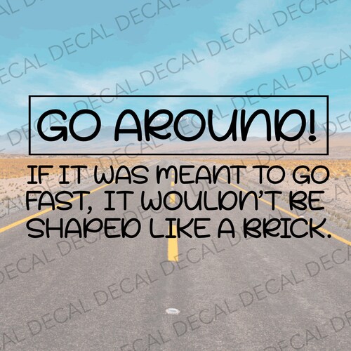 Go Around Decal Camper Decal Funny Camper Decal Sticker for - Etsy