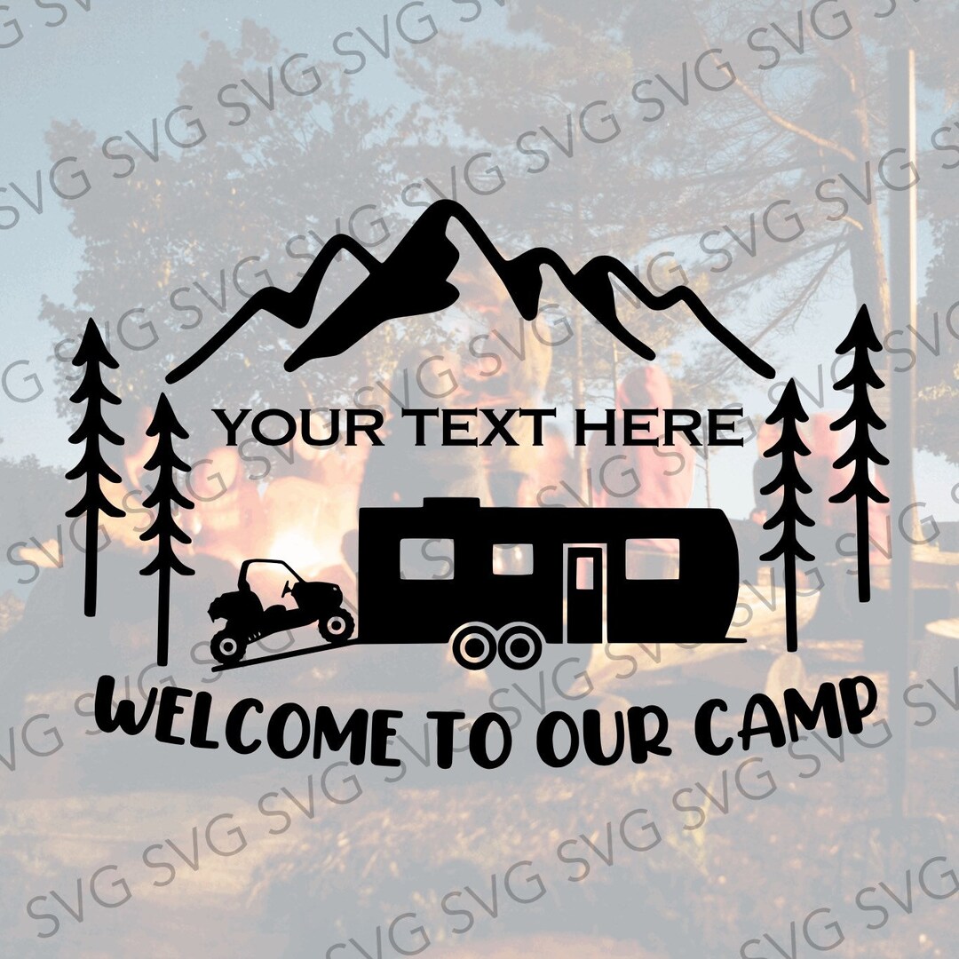Toy Hauler SVG, Travel Trailer, Camper SVG, Camper Cut File, Camper ...
