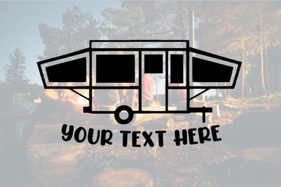 Pop up Camper Decal Personalized Pop up Decal Pop up Life | Etsy