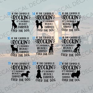 If the Camper is Rockin Decal, Funny Camper Decal, Fifth Wheel Decal ...