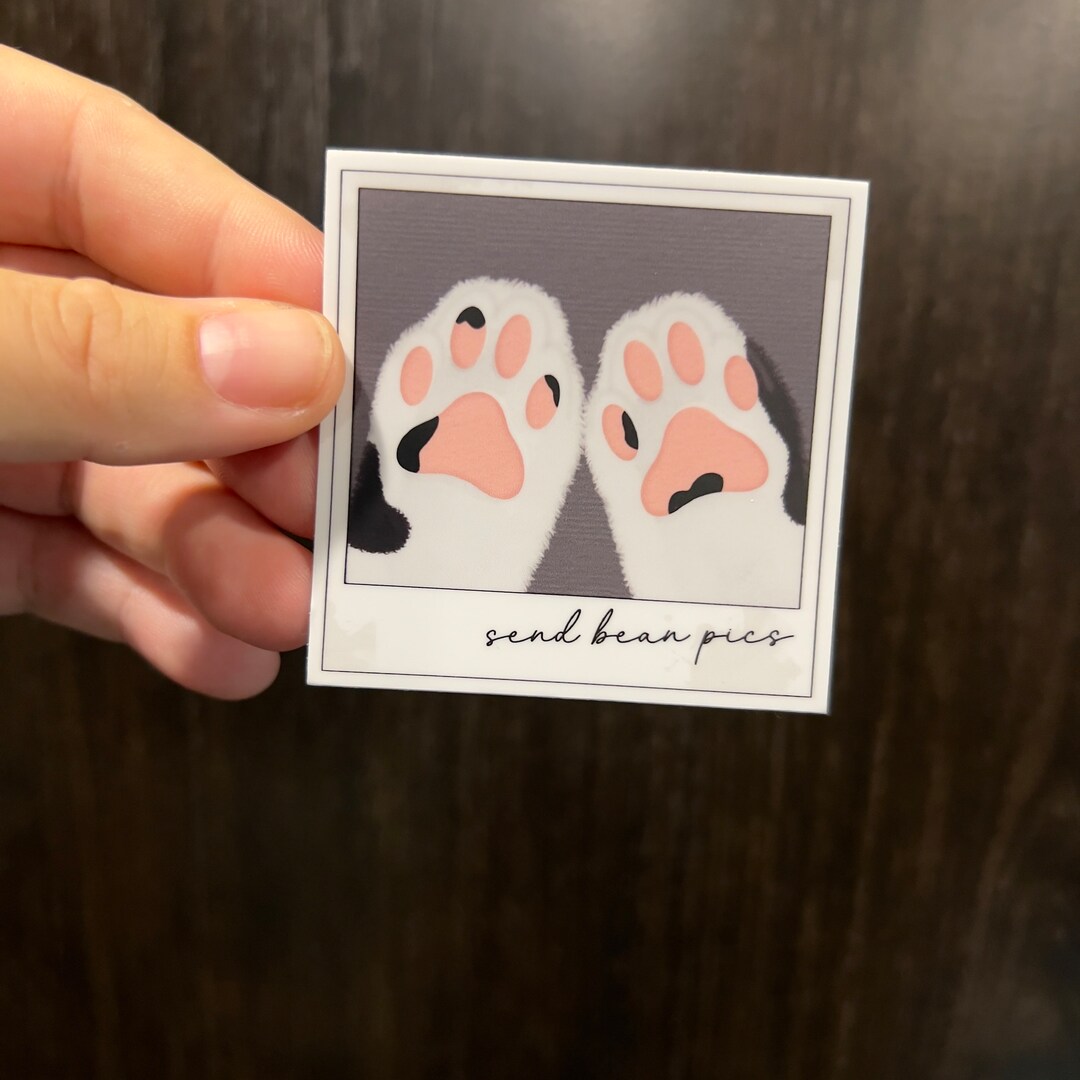 Toe Bean Sticker, Cat Sticker, Send Bean Pics, Toe Bean Club, Cat Lover ...